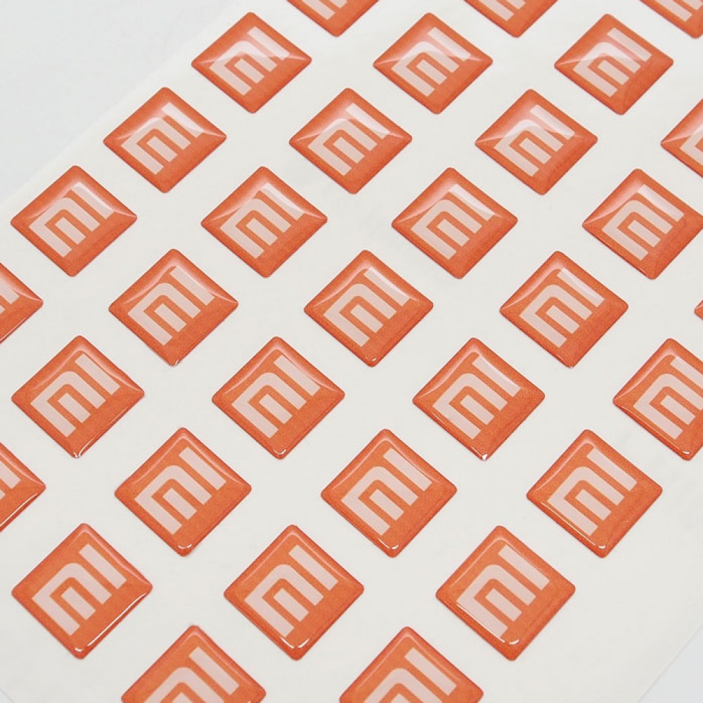 White Vinyl with Doming | Domed Stickers -stickersinternational.com.my