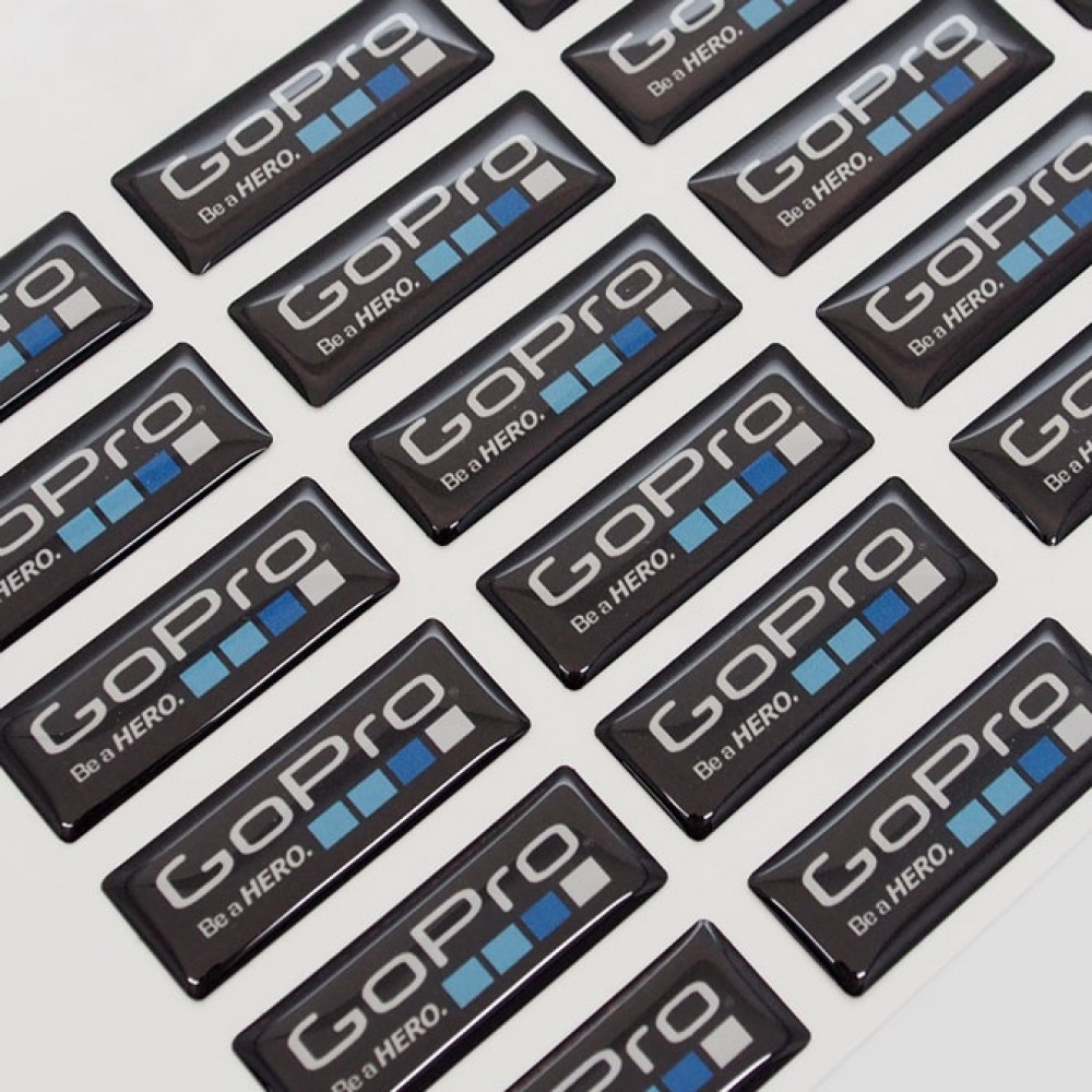 White Vinyl with Doming | Domed Stickers -stickersinternational.com.my