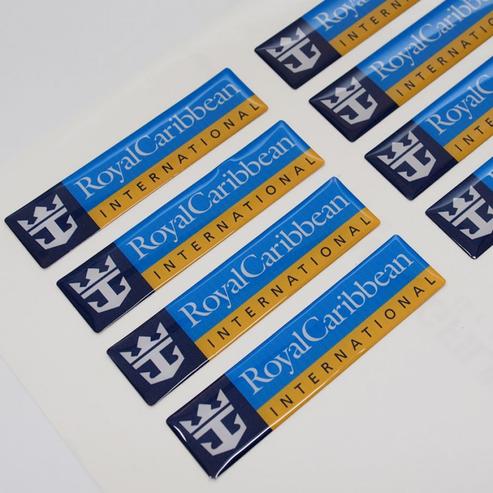 White Vinyl with Doming | Domed Stickers -stickersinternational.com.my